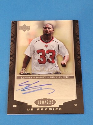 KENNETH DARBY - 2007 UPPER DECK UD PREMIER ROOKIE AUTOGRAPH AUTO CARD ...