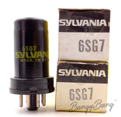 2 Sylvania 6SG7/6К4/VT211/CV1978 Remote Cutoff Pentode Audio Vacuum ...