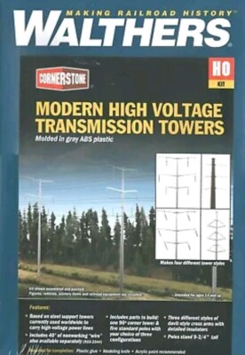 HO Scale Walthers Cornerstone 933-3343 Modern High Voltage Transmission ...