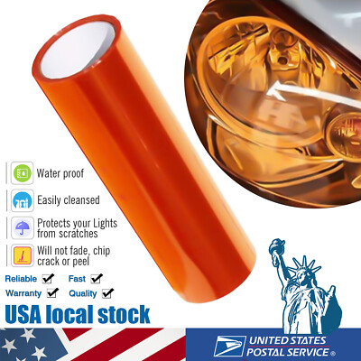 Amber Orange Light Tint Film for Headlight Taillight Fog Vinyl Wrap | eBay