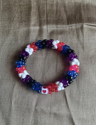 Gender-Fluid pride bracelet/Pride Bracelet/Pride Jewelry/Kandi Bracelet ...