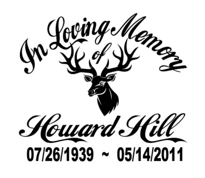 In Loving Memory Of - Hunter Deer Sticker Decal Window Memorial ...