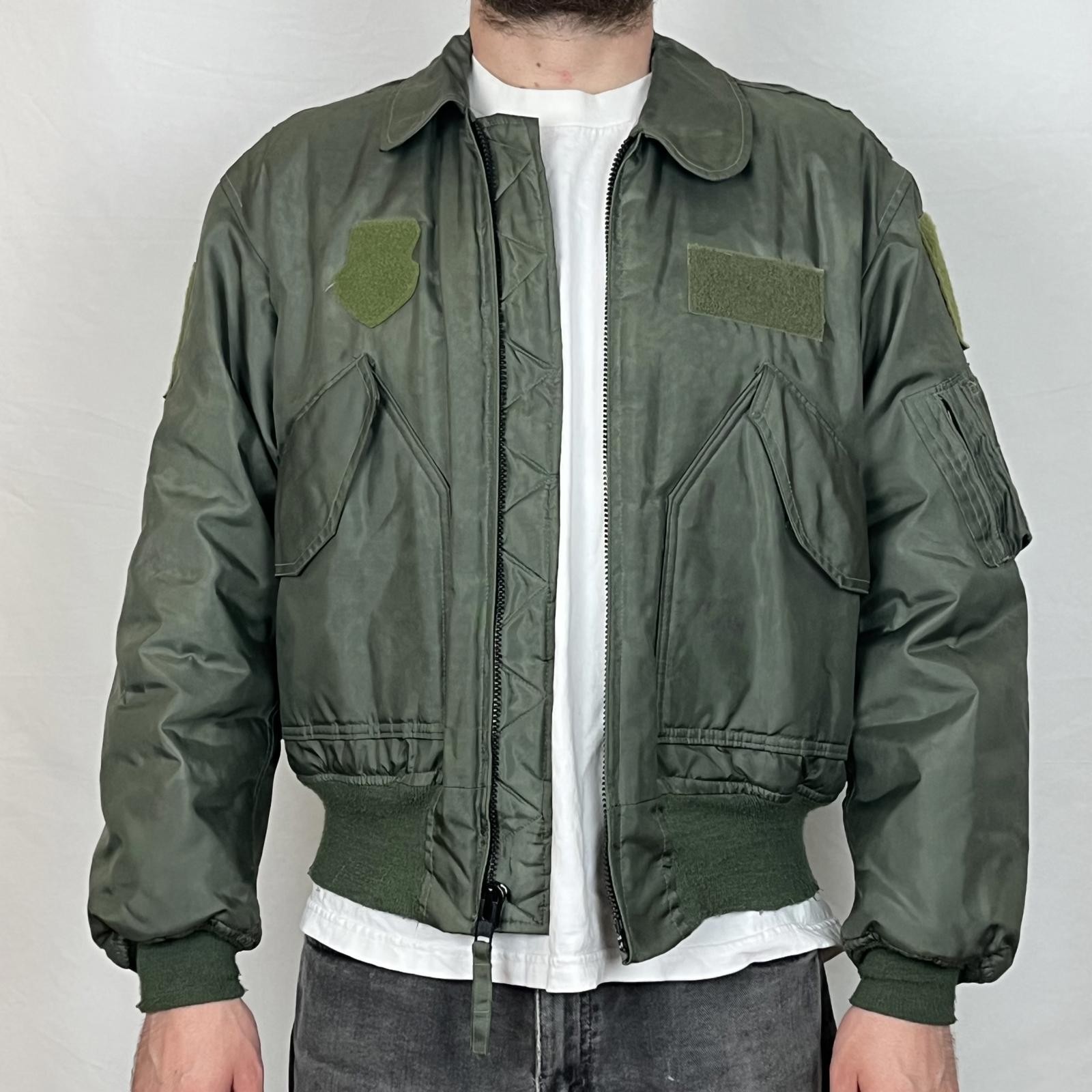 VTG 90S FLYERS BOMBER JACKET COLD WEATHER US MILITARY… - Gem