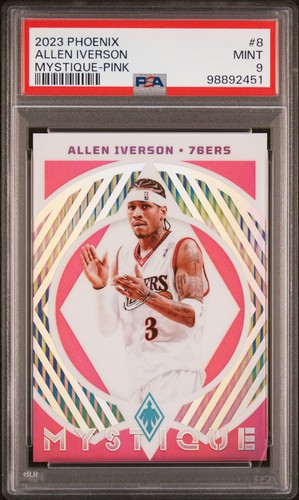 2023 PANINI PHOENIX MYSTIQUE PINK #8 ALLEN IVERSON 48/99 PSA 9 | eBay