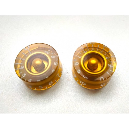 2 Knobs Speed Knobs Plexi Gols Inch Size Gold Style Gibson LP Sg | eBay
