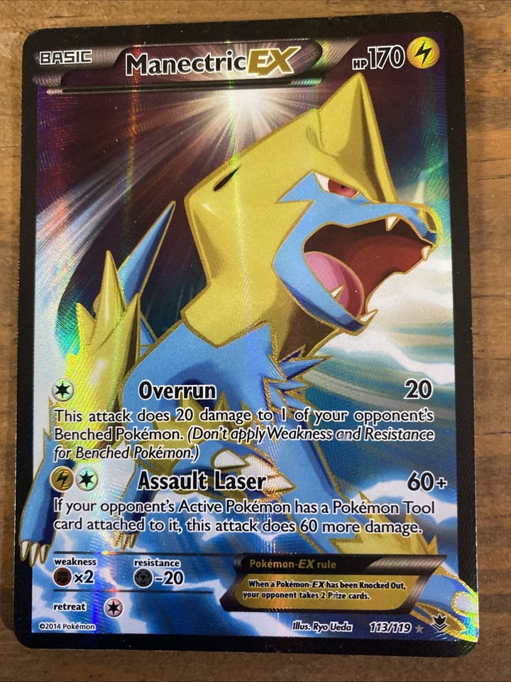 Manectric EX (113 Full Art) 113/119 XY-Phantom Forces Holo | eBay