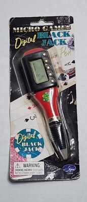 NEW! Digital Black Jack Pen Micro Games Poker Games Casino Black Jack ...