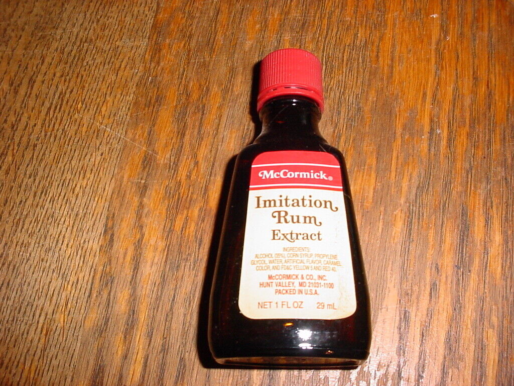 Vintage McCormick Extract Bottle Imitation Rum Extract, 1 Oz | eBay