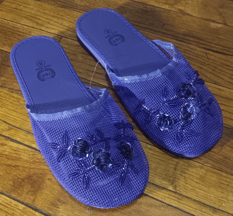 New Women's Mesh Sequin Comfort Slippers in 13 Colors | eBay