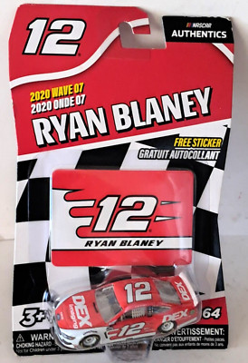 2020 Ryan Blaney #12 Dex Wave 07 Ford Mustang 1/64 Free Sticker Package ...