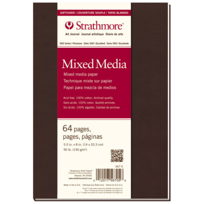 Strathmore 500 Series Mixed Media Softcover Art/Sketch Journal 5.5x8 ...