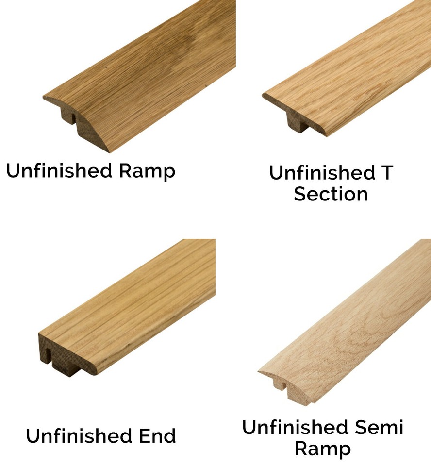 Solid Oak Threshold Door Bar Trims Strip for Wood Floors Ramp T Bars ...