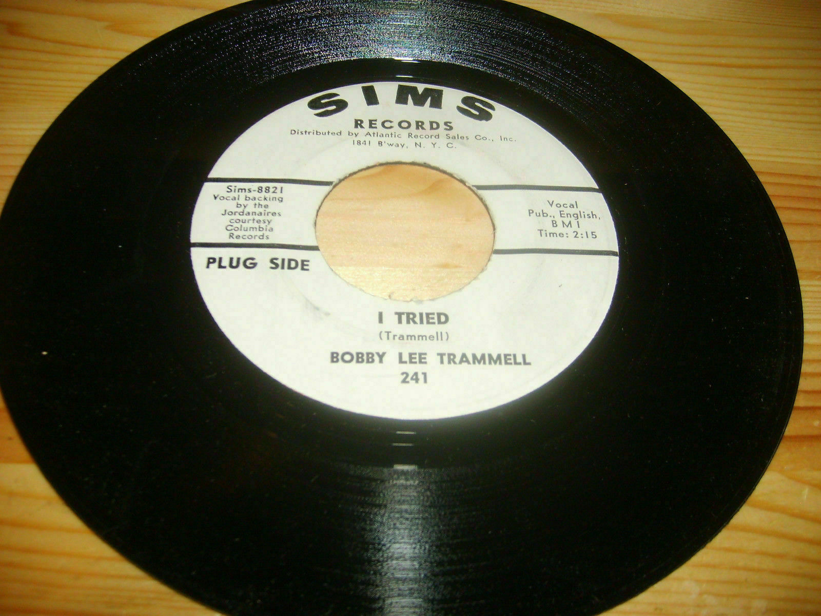 RARE Bobby Lee Trammell Rockabilly 45 rpm Sims PROMO Record Label Vinyl ...