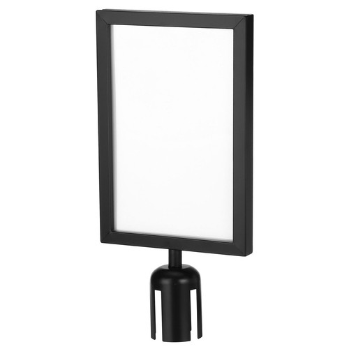 12.4x8.5 Inch Stanchion Sign Holder Top Sign Frame Vertical Display ...