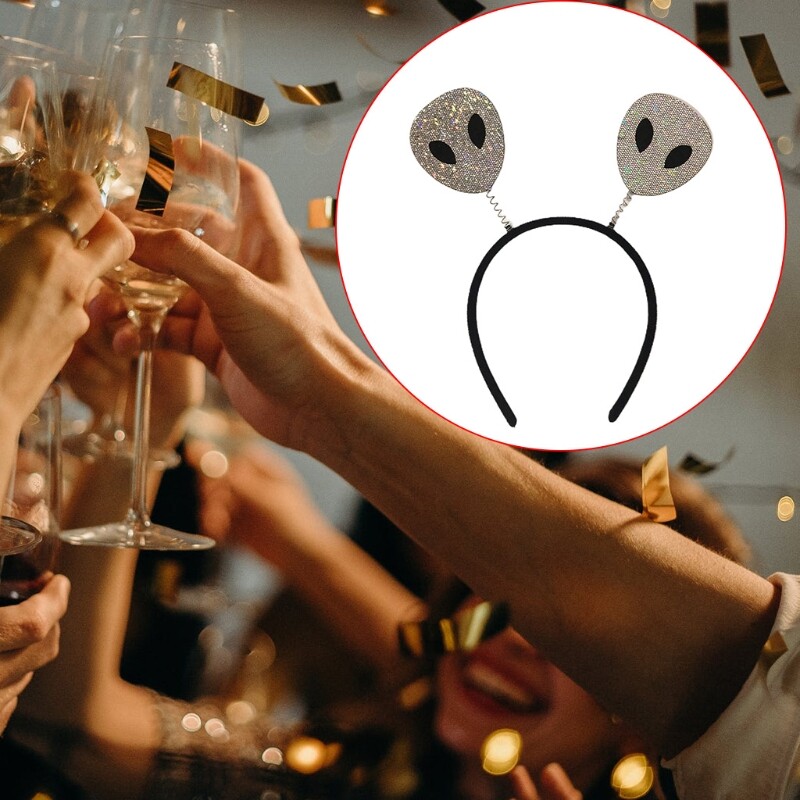 Fancy Halloween Decoration Alien Antenna Headband Hair Hoop Party Dress ...