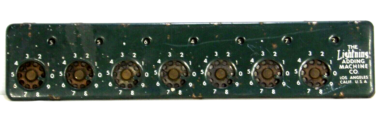 The Lightning Adding Machine vintage, Made in the USA approx 2 1/2 x 12 ...