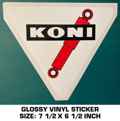 KONI SHOCK VINYL DECAL STICKER-TRANS AM - NASCAR - DRAG - SCCA ...