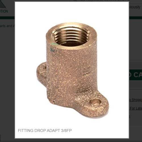 FITTING DROP ADAPT 3/8FP #9091074-01 | eBay