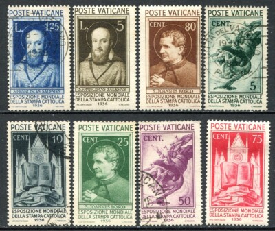 Vatican Series 1936 - 8 Stamps / Catholic Press */US 72/79 | eBay
