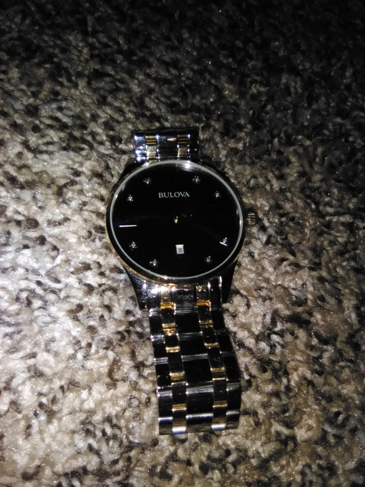 BULOVA 98A263 Automatic 21-Jewel Blue Dial Stainless Steel Men's Watch ...