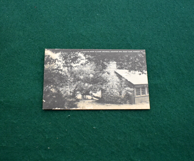 GIRL SCOUT CAMP POSTCARD - CAMP ARCHBALD - SCRANTON COUNCIL, KINGSLEY ...