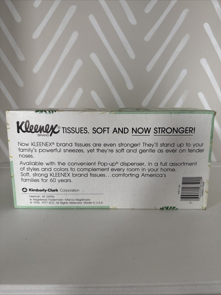 Vintage Kleenex Box New 1938, 1977 | eBay