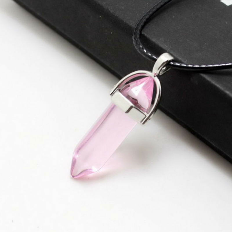 20pc Natural Quartz Crystal Stone Point Chakra Healing Gemstone Pendant ...