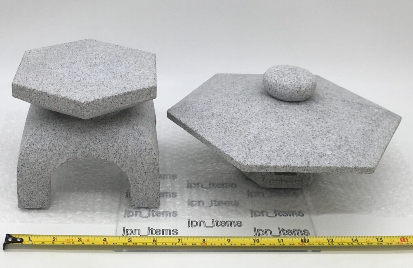 Stone Lantern Yukimi Tourou Miniature Granite Japanese Garden Ornament ...