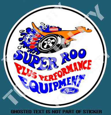 VINTAGE SUPER ROO PERFORMANCE DECAL STICKER VINTAGE HOT ROD ROD DECALS ...