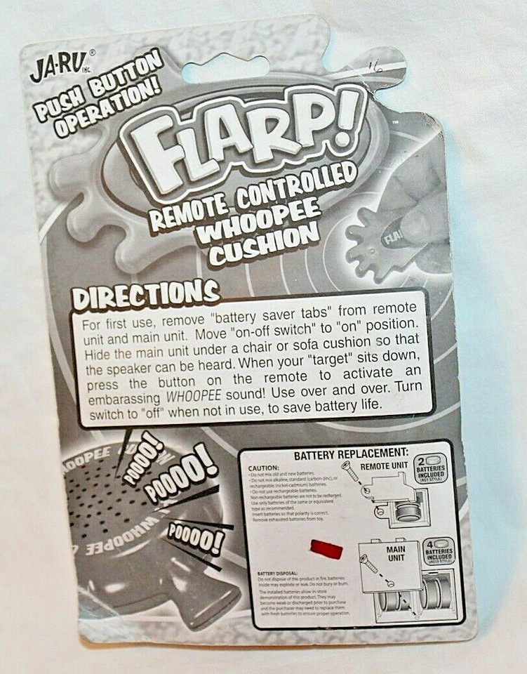 Flarp! Remote Control Electronic Whoopee Cushion | eBay