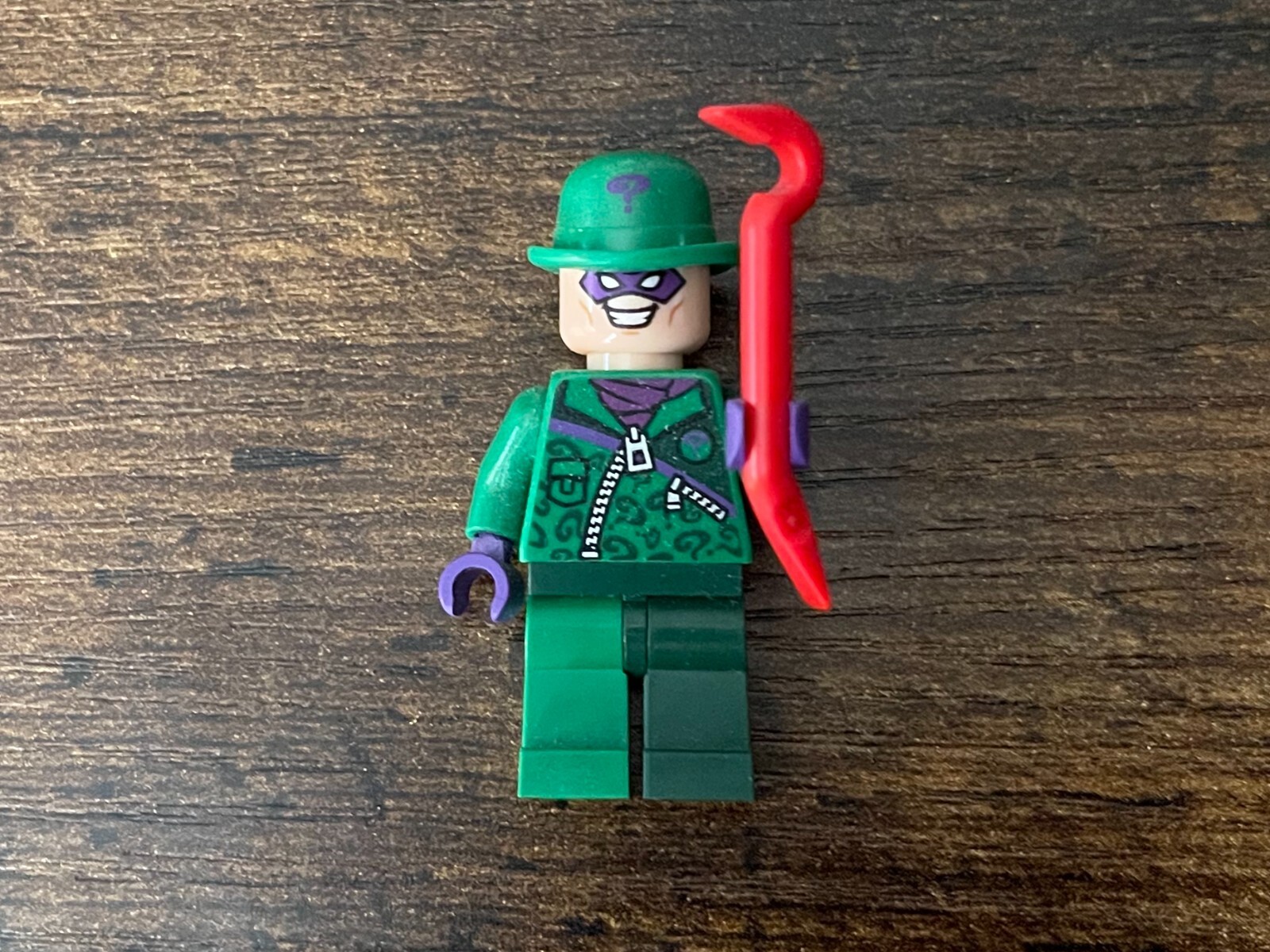 Lego Riddler Minifigure; DC Super Heroes; from set 76012 Batman ...