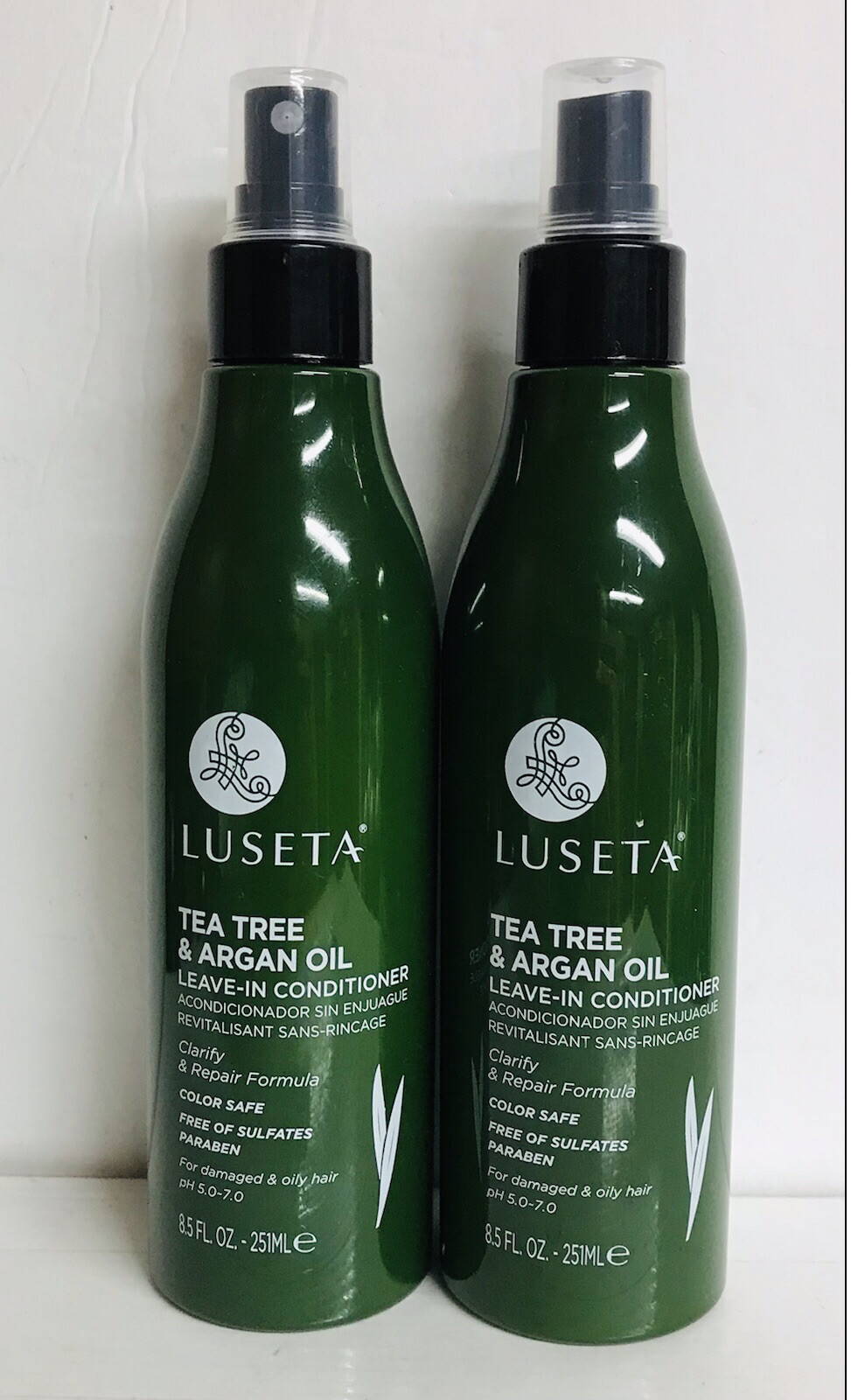 2-Pack Luseta ~ Tea Tree & Argan Oil Leave-in Conditioner 8.5 fl oz ...