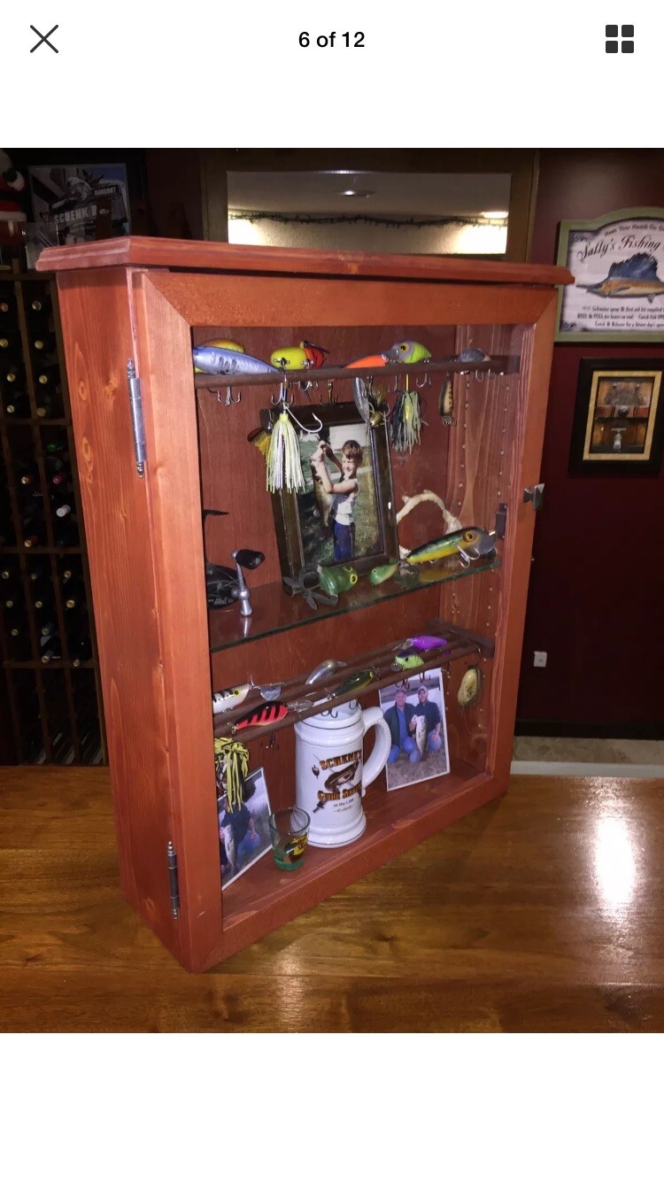 Vintage Fishing Lure/reel Display Case!!! | eBay