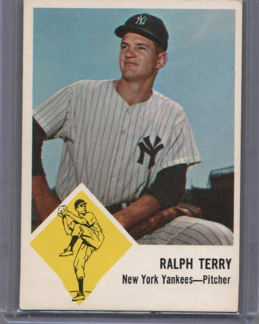 1963 Fleer Baseball Card Ralph Terry Pitcher New York Yankees NR MT ...