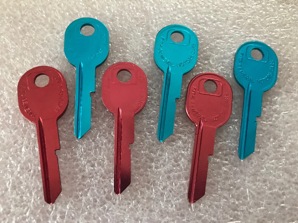 6-pcs B51-D Anodized Aluminum Curtis Key Blanks USA bin[U] | eBay