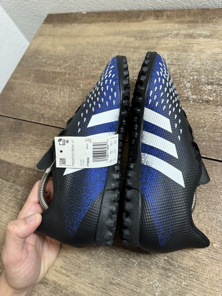 Adidas Predator FREAK.4 TF FY0634 Men's US 9 Black Blue Soccer Football ...