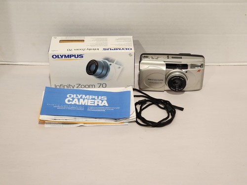 Olympus Infinity Zoom 70 AF Point Shoot 35mm Film Camera Tested New ...