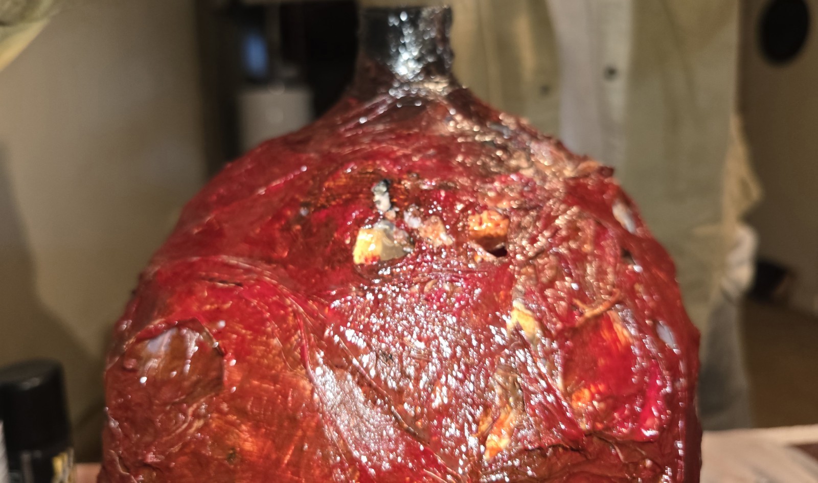 GORY Pumpkin Halloween Prop Creepy Horror Spooky FLESH & BLOOD | eBay