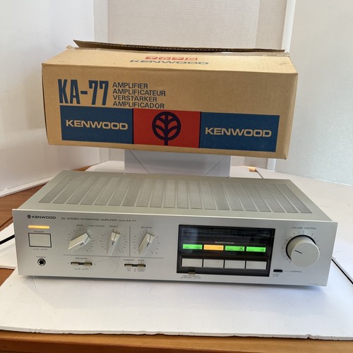 Vintage KENWOOD KA-77 Integrated Stereo Amplifier Original Box WORKS ...