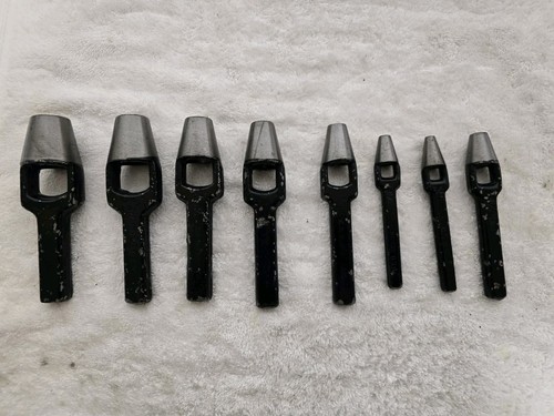 Vintage 'C.S. OSBORNE & CO." 8 Pc. Leather Punch Set 3/16" | eBay