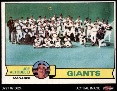 1979 Topps #356 Joe Altobelli Giants Team Checklist MANAGER 2 - GOOD | eBay