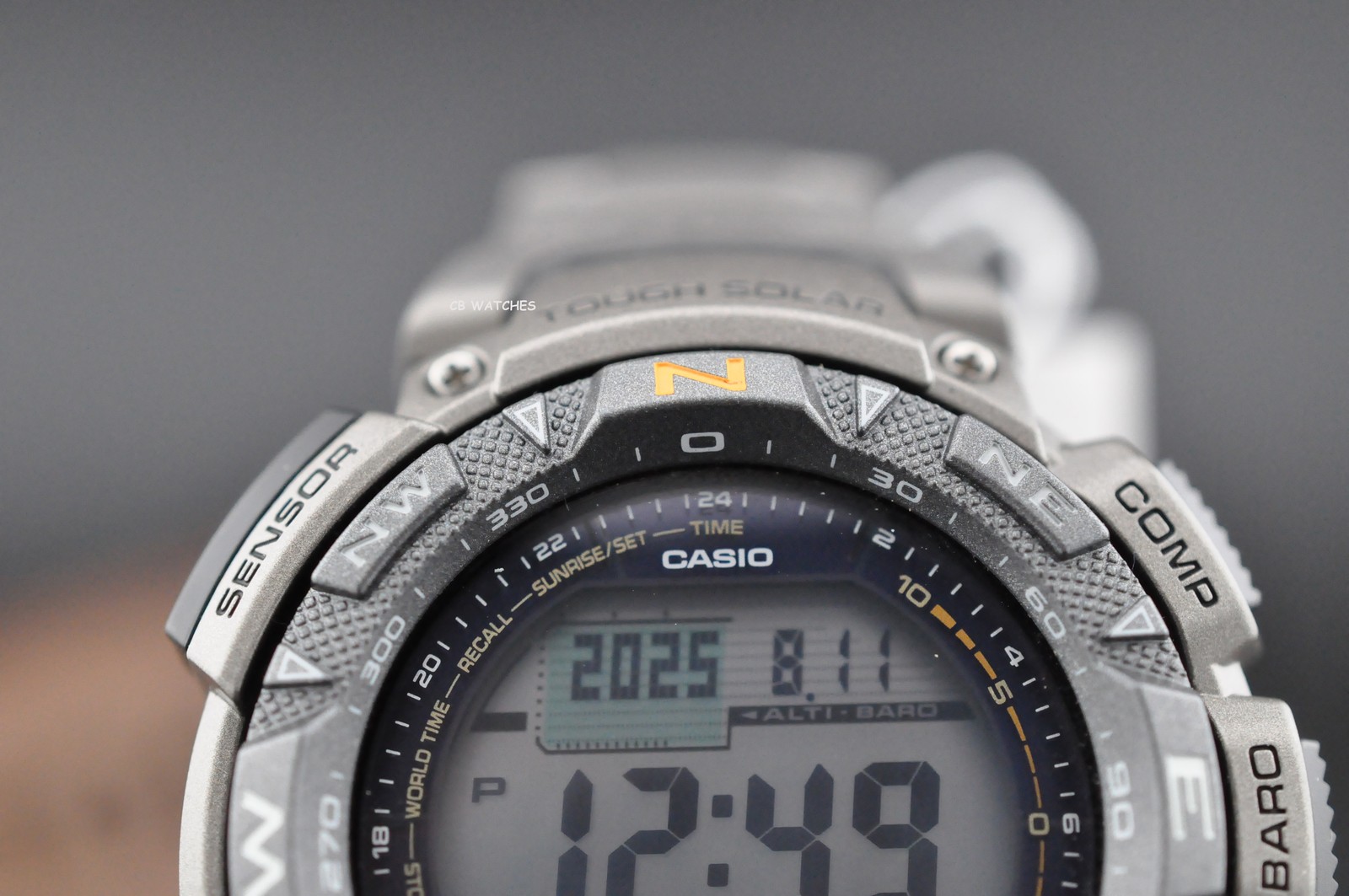 Casio Protrek Triple Sensor Solar Powered Titanium Men's Watch PRG-240T ...