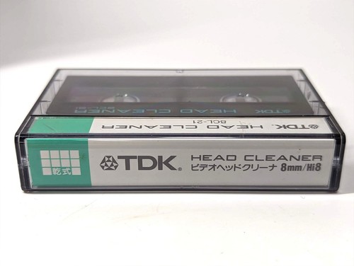 【USED】TDK 8CL-21 Video Head Cleaner Cleaning Cassette Tape for 8mm Hi8 ...