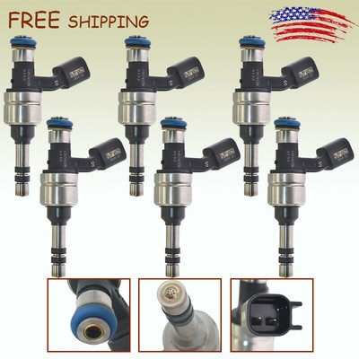 6x Fuel injectors For 2012-2020 12634126 Terrain Traverse GMC Buick 3 ...