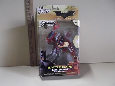 Batman Begins Battle Cape Batman 5.5"in Action Figure Power tek Mattel ...