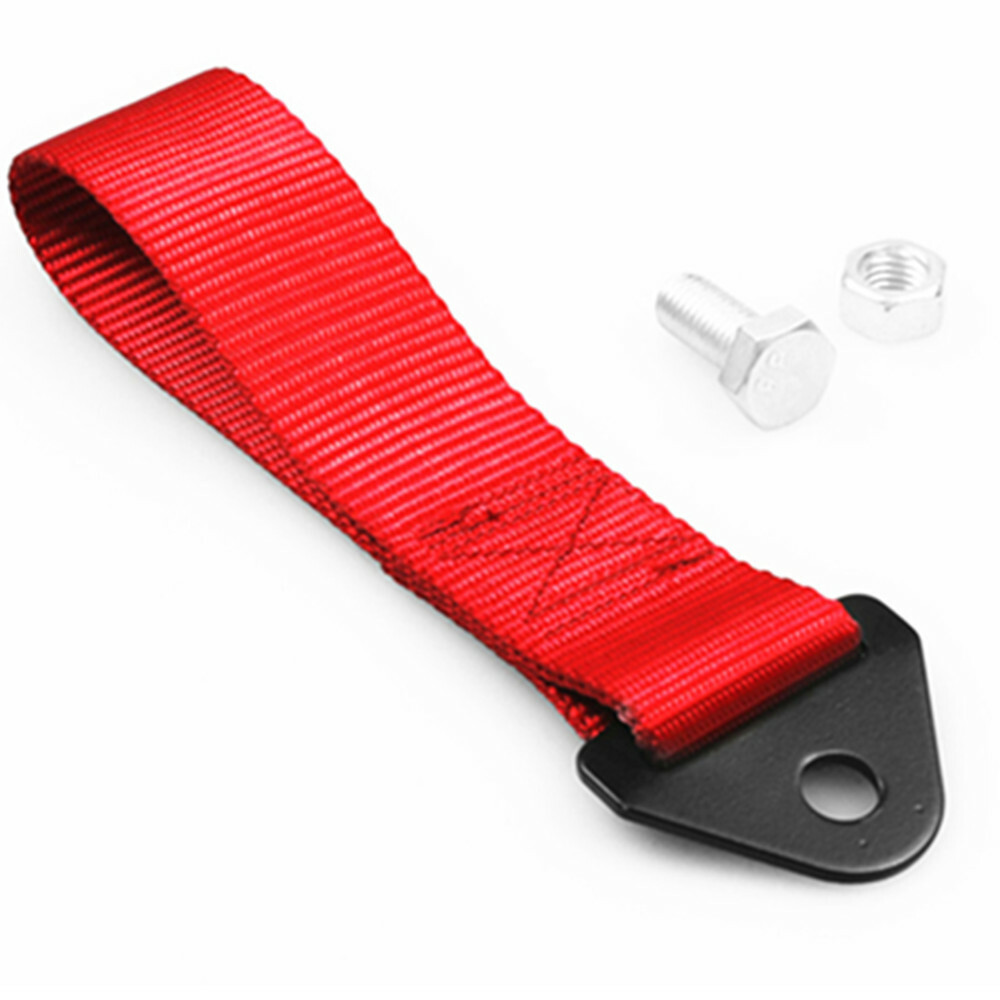 1x Red JDM Racing Tow Towing Strap Belt Supreme Drift Rally Hook ...