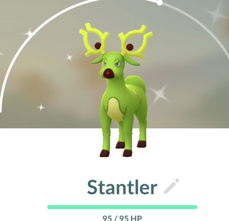 Shiny Stantler Pokemon Go regs | eBay