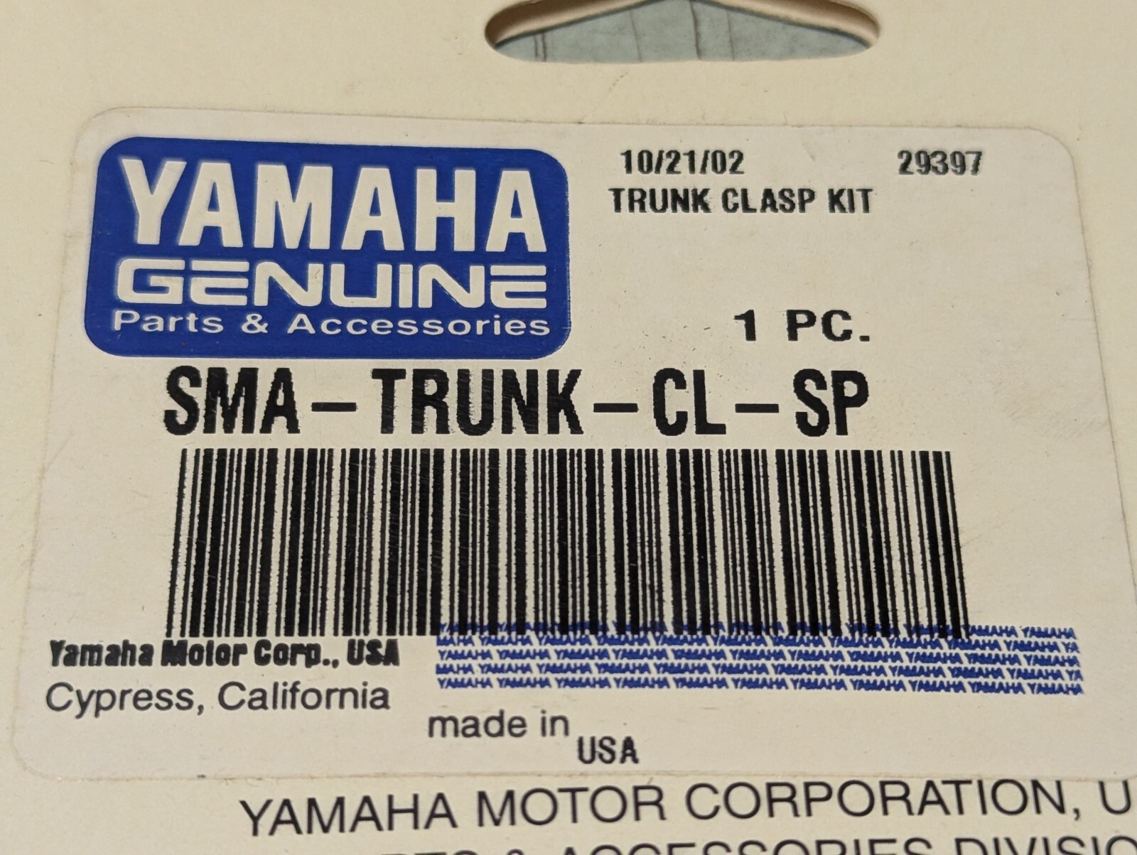 Genuine Yamaha Snowmobile Trunk Clasp Kit SMA-TRUNK-CL-SP NEW OEM | eBay