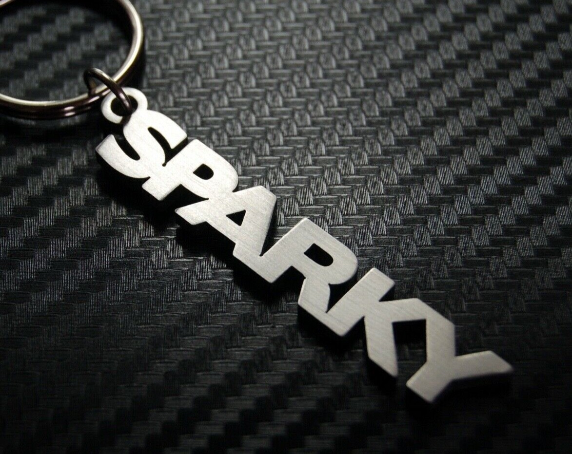 SPARKY Keyring Keychain Key Electrician Tradesman Trade Stainless Steel ...