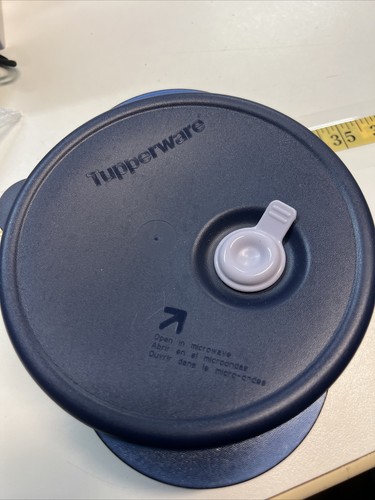 Tupperware Vent 'N Serve Round Dish Blue Nocturnal Sea With Vented Lid ...